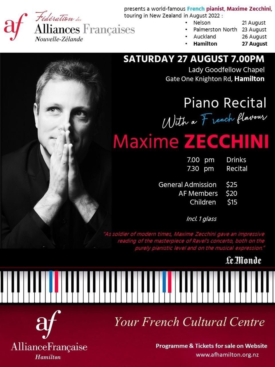 Alliance Française Hamilton - Piano Recital with a French flavour ...